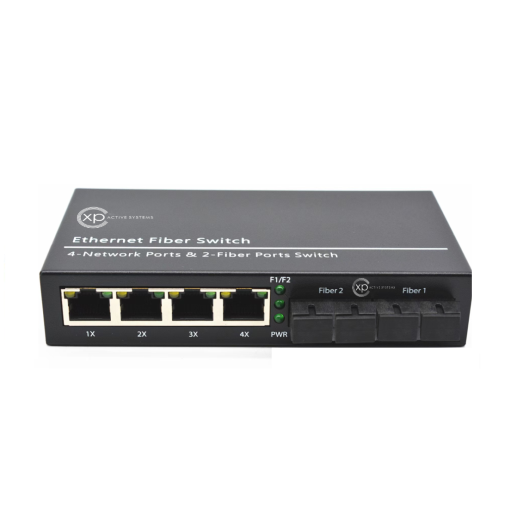 XPS-1100-4T2F – 4 port 10/100TX + 2 port 100FX SM 20Km Unmanaged Switch ...